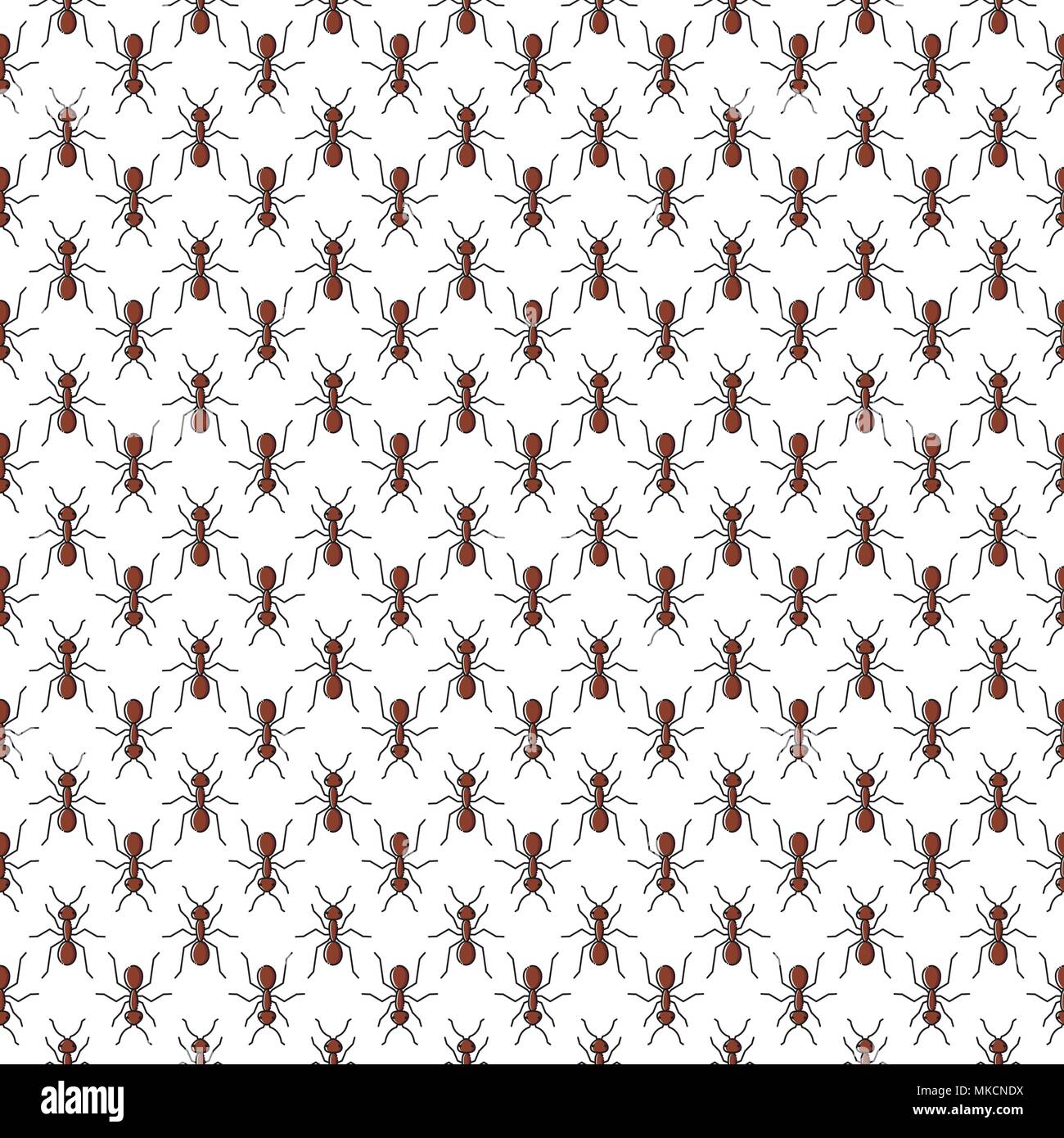 Ants vector seamless pattern for textile design, wallpaper, wrapping ...