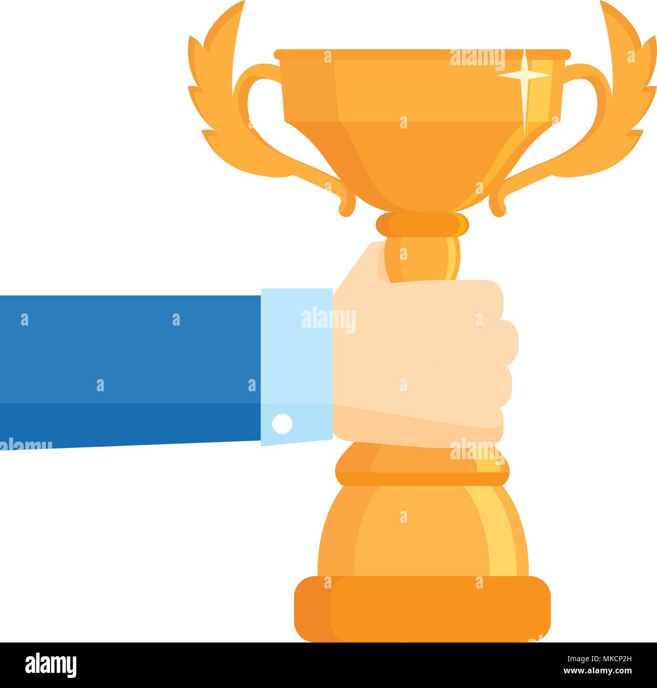 Winner award vector illustration. Business goal achievement vector ...