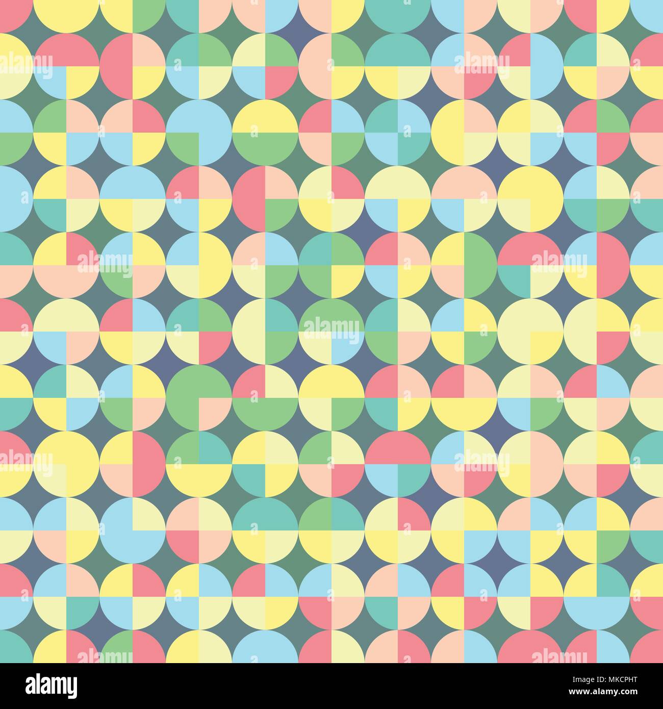 Seamless geometric pattern in retro style. Vector repeating background ...