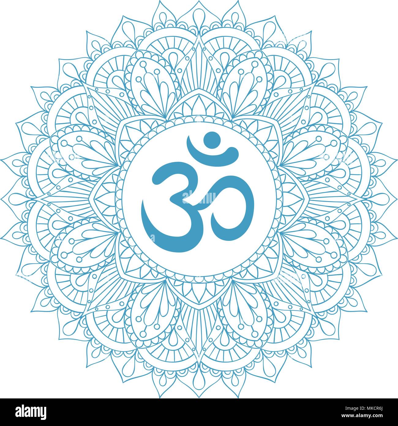 Aum sign mandala art hi-res stock photography and images - Alamy
