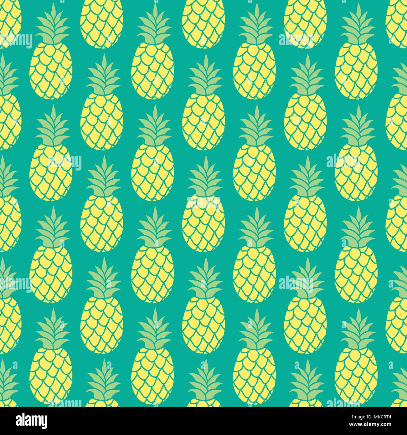 Colorful Pineapple Background