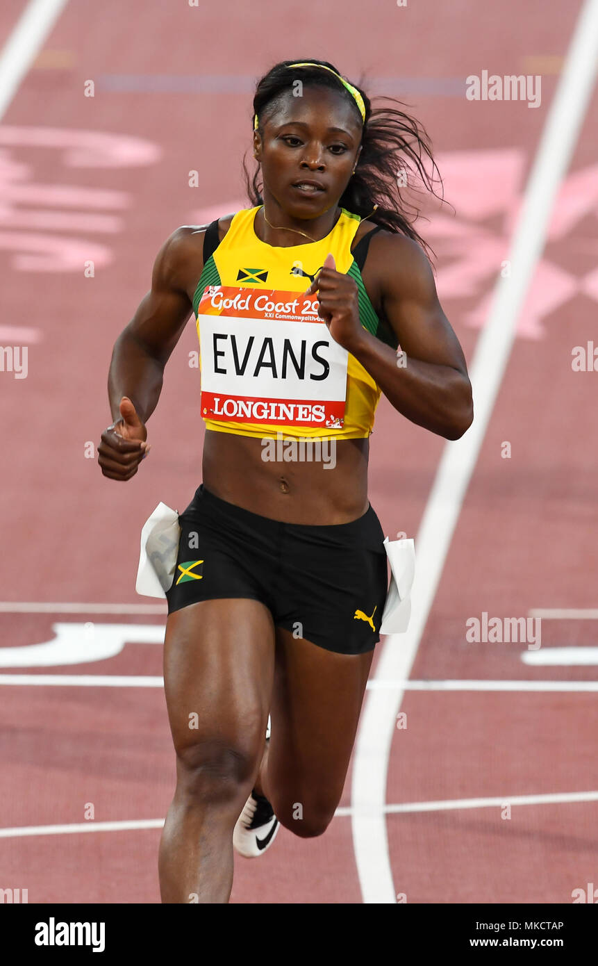 GOLD COAST, AUSTRALIA - APRIL 8: Gayon Evans competing in the Women's ...