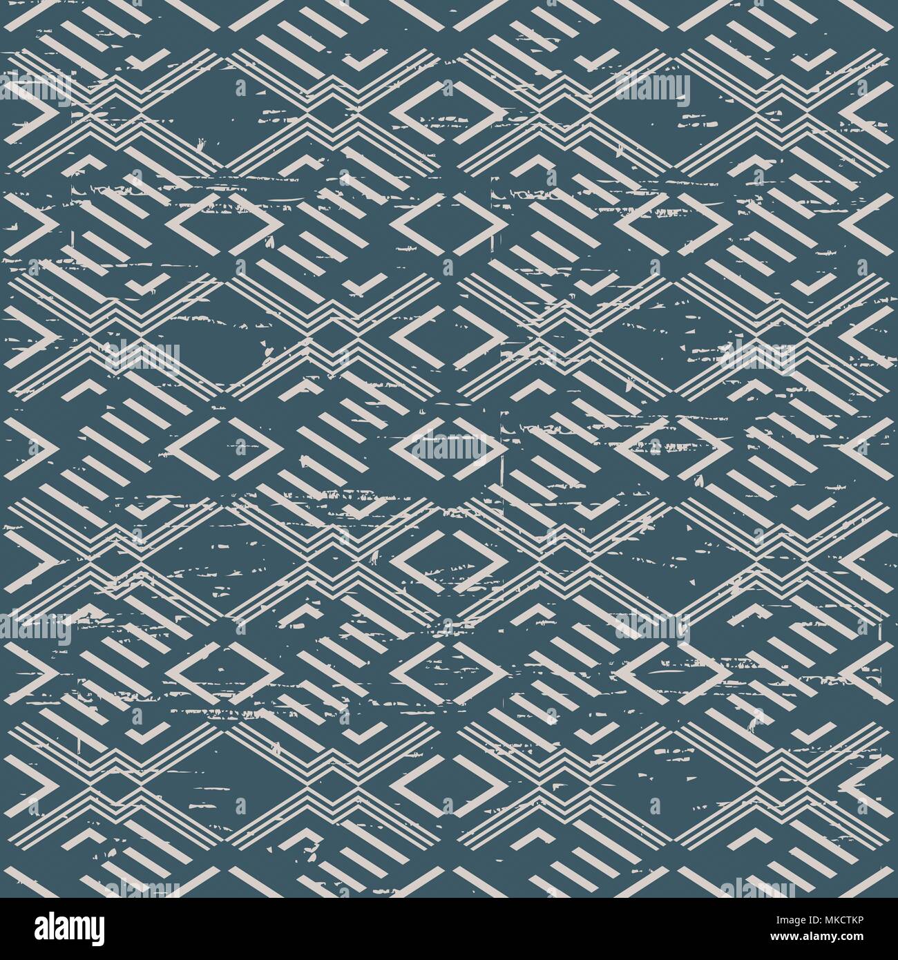 Worn out antique seamless background Diamond Check Cross Geometry Frame ...