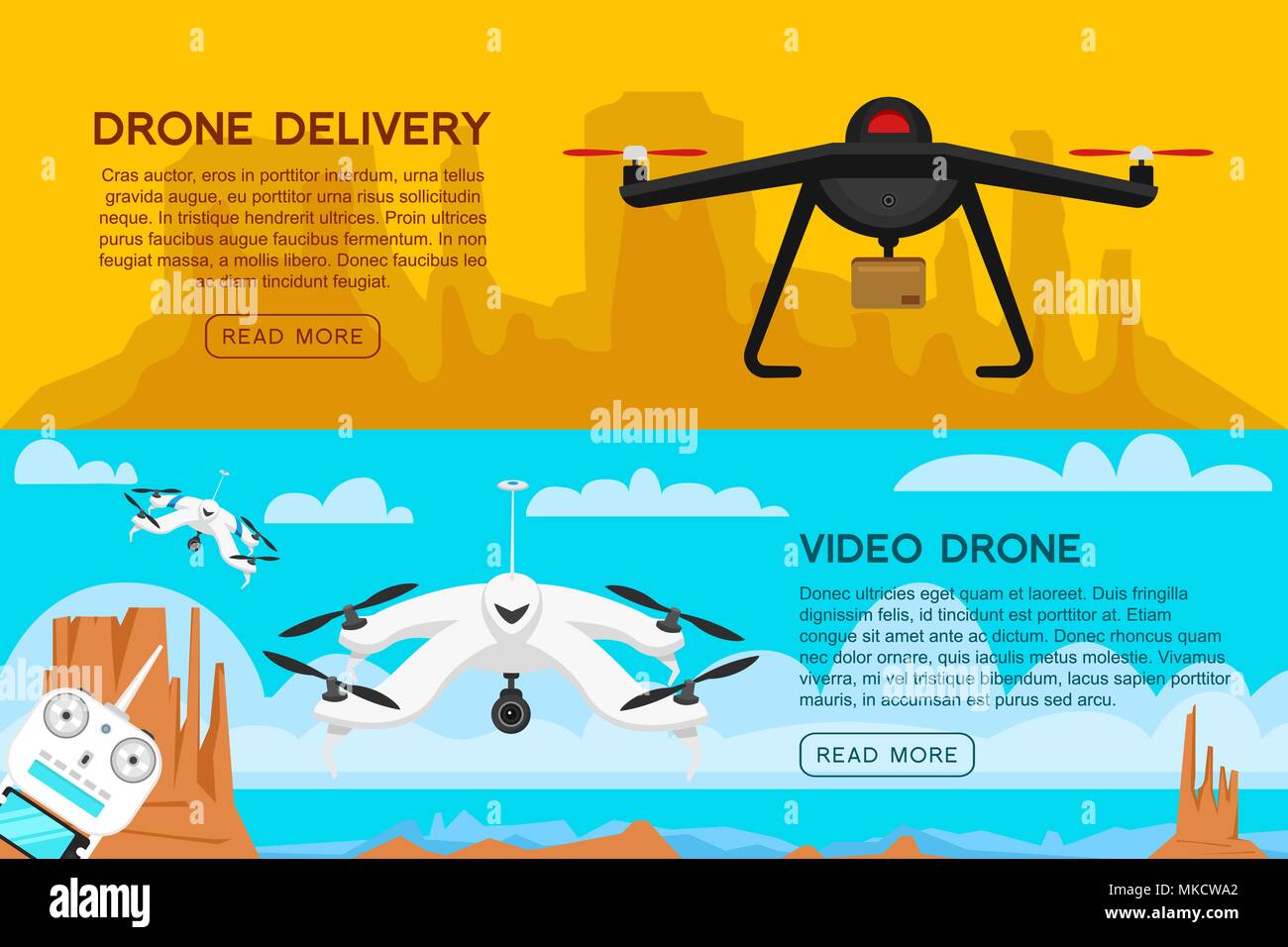 Modern air drones for card and remote control. Video and photo and ...