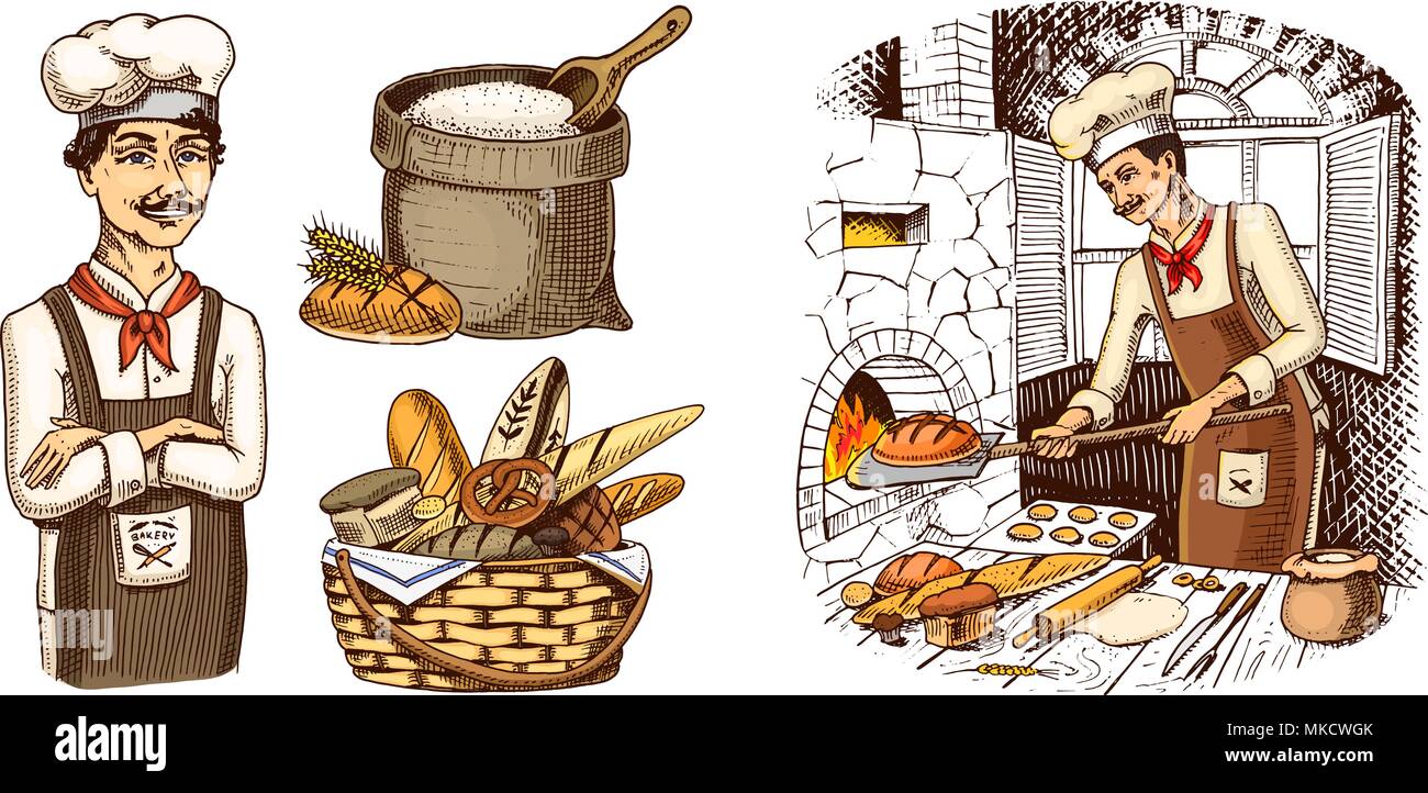 Flour bag cartoon character vector hi-res stock photography and images ...