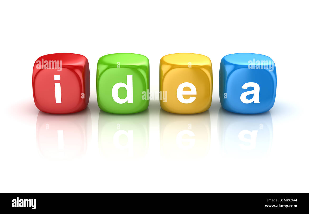 Colorful Cubes - Idea , This is a 3d rendered computer generated image ...