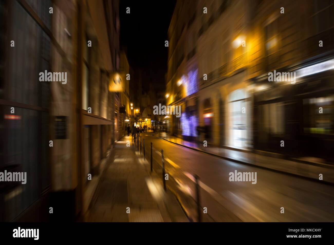 Paris marais night hi-res stock photography and images - Alamy