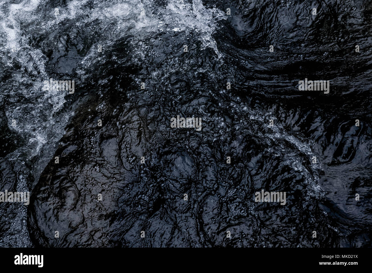 Abstract dark blue Waterfall wave water background texture Stock Photo ...