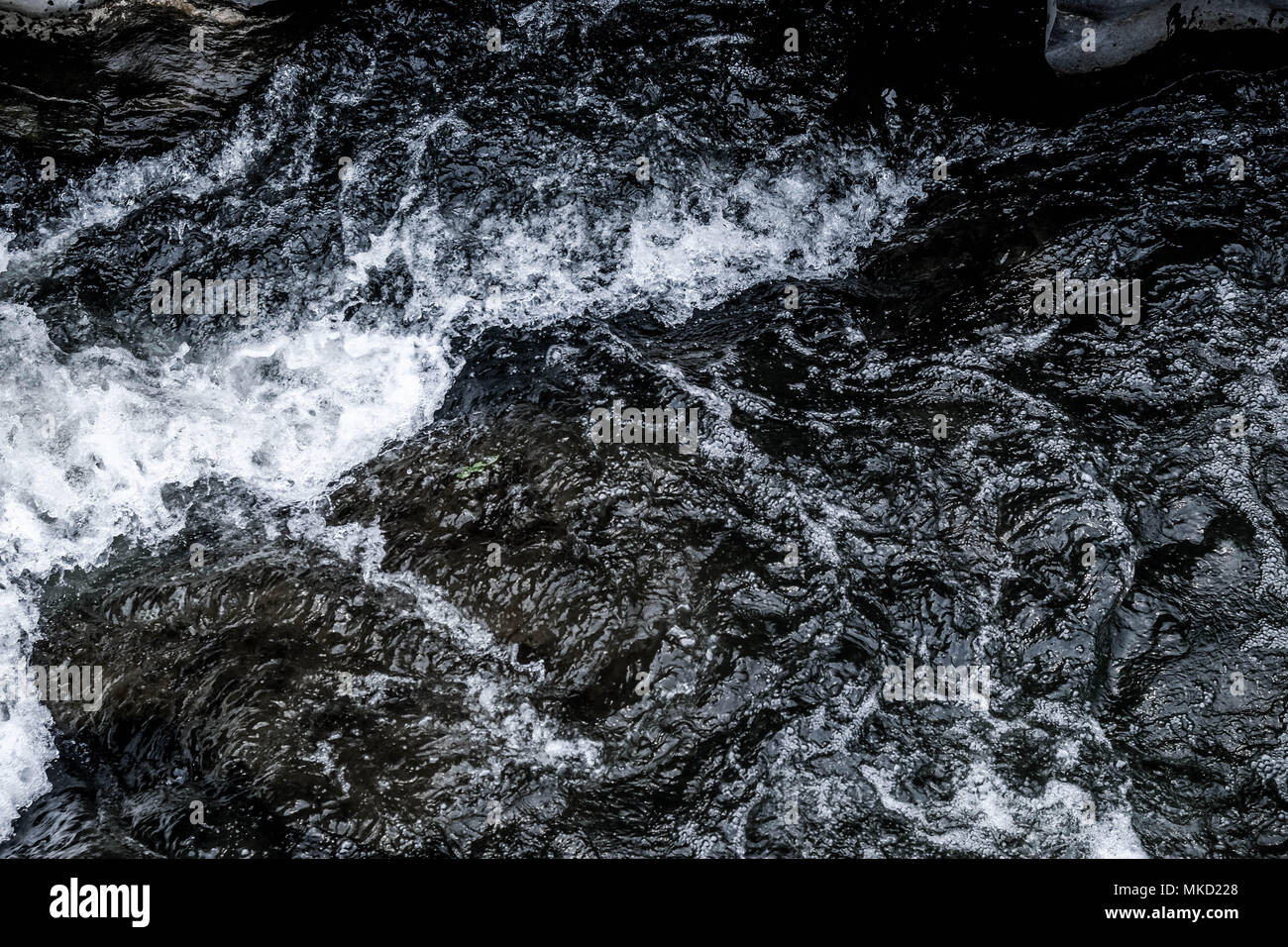 Abstract dark blue Waterfall wave water background texture Stock Photo ...