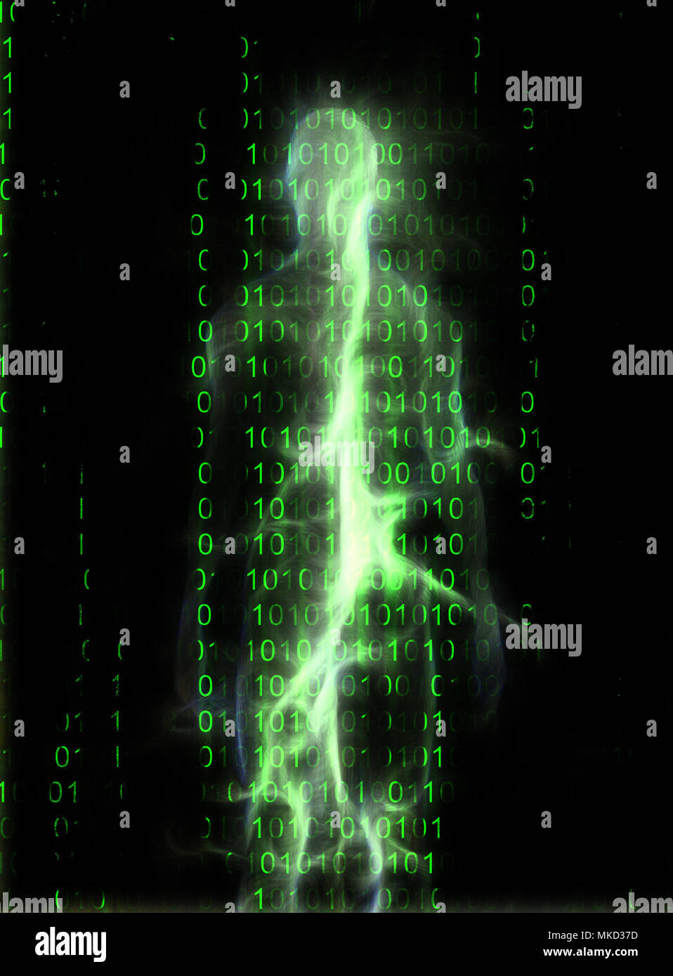 Binary figure design Stock Photo - Alamy