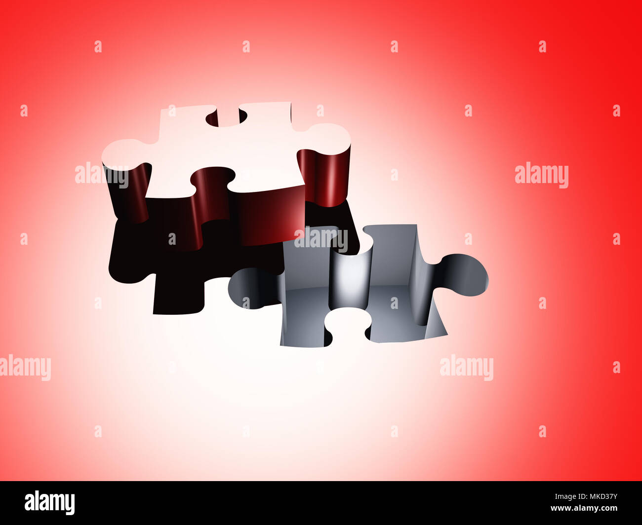 Puzzle piece composition Stock Photo - Alamy