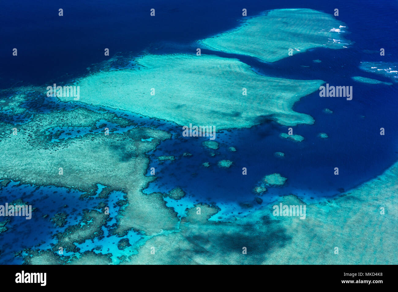 Aerial view of the coral reef, Mayotte, Indian Ocean Stock Photo - Alamy