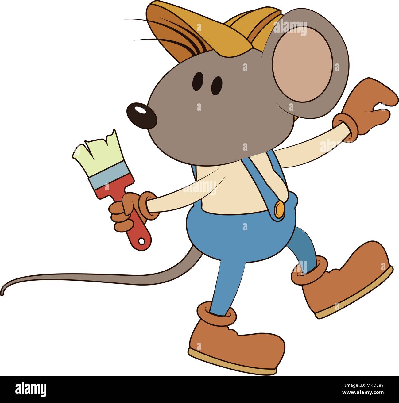 Brush mouse Stock Vector Images - Alamy