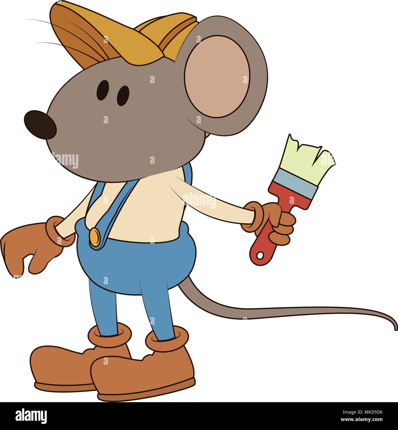 Brush mouse Stock Vector Images - Alamy
