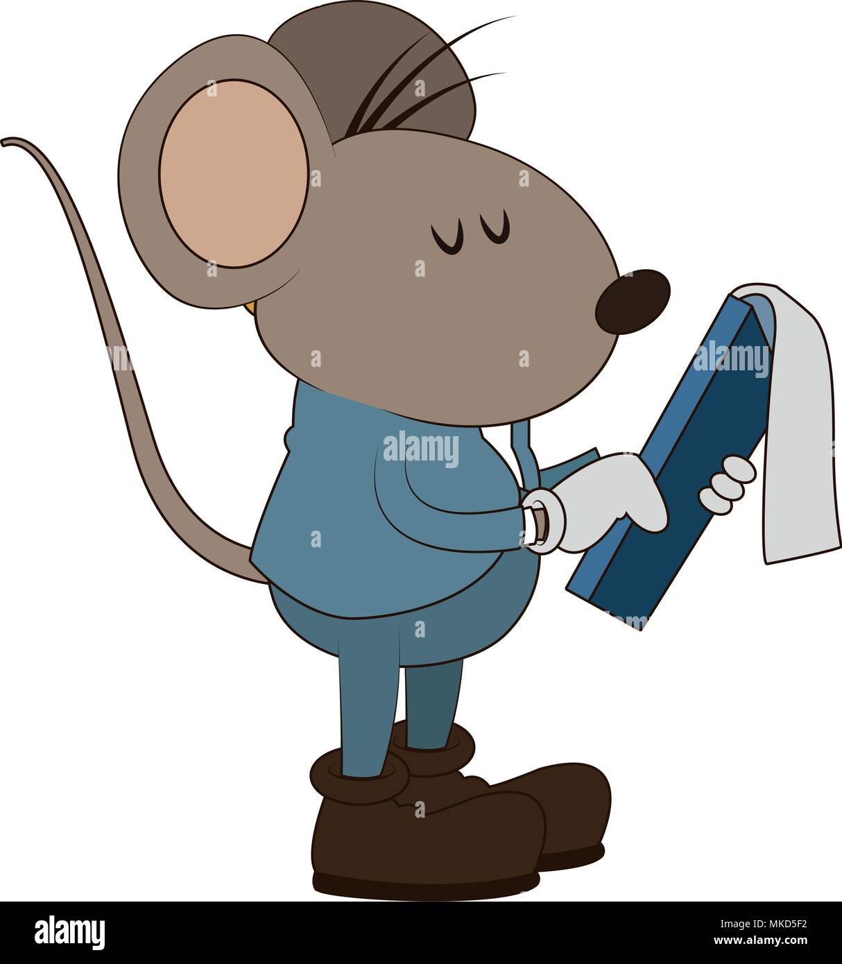 Worker mouse with clipboard Stock Vector Image & Art - Alamy