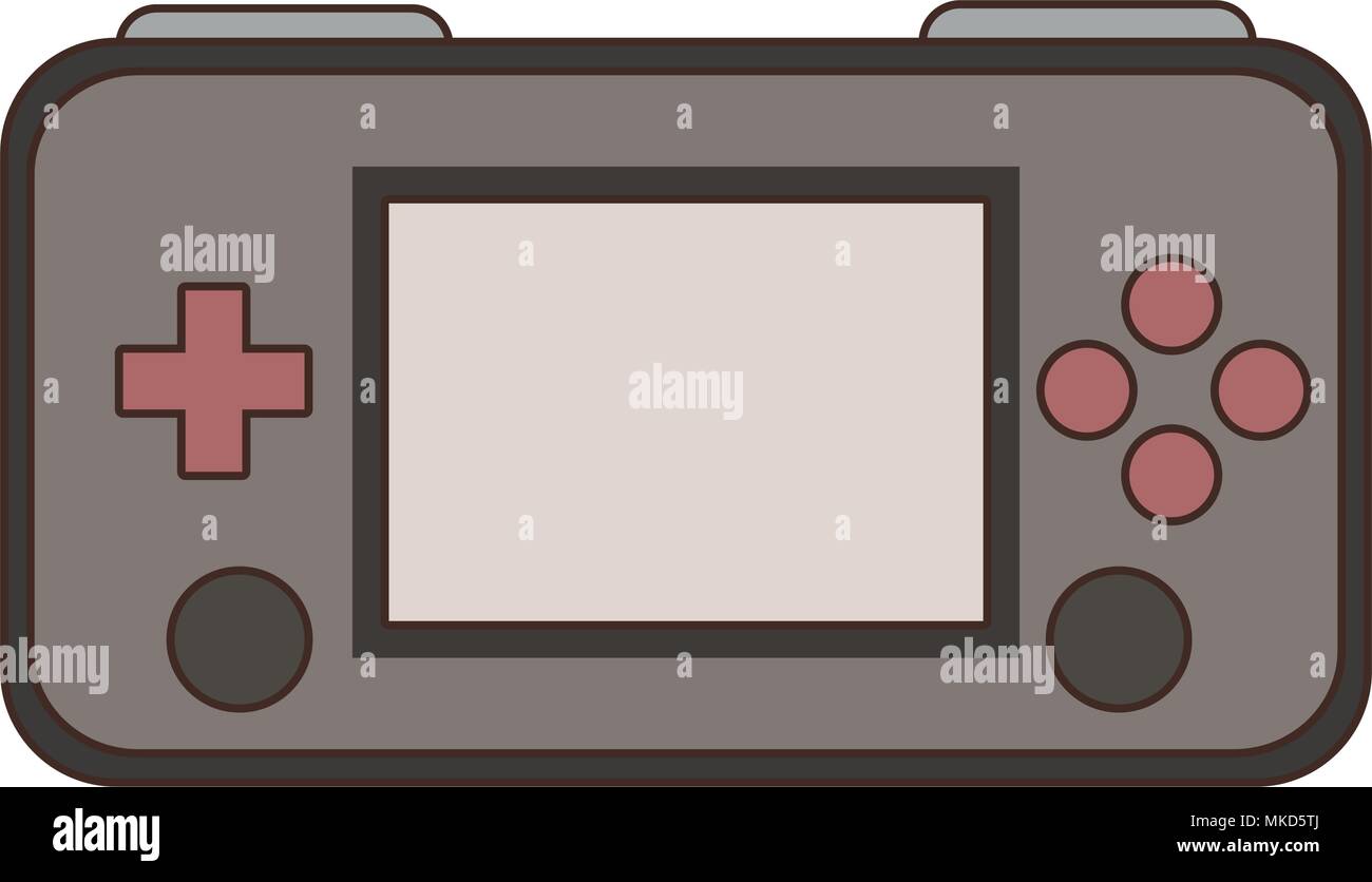 Portable videogame console technology Stock Vector Image & Art - Alamy