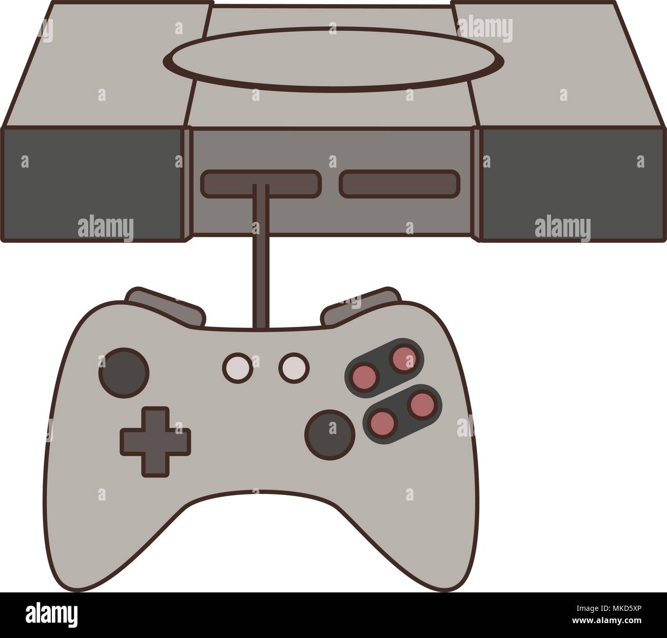 Retro videogame console Stock Vector Image & Art - Alamy