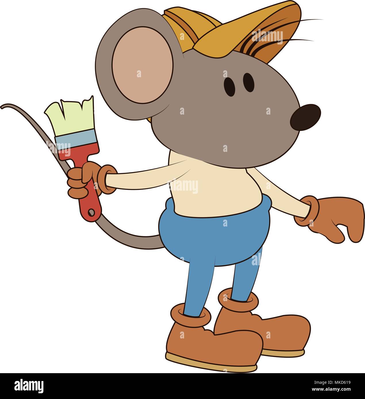 Brush mouse Stock Vector Images - Alamy