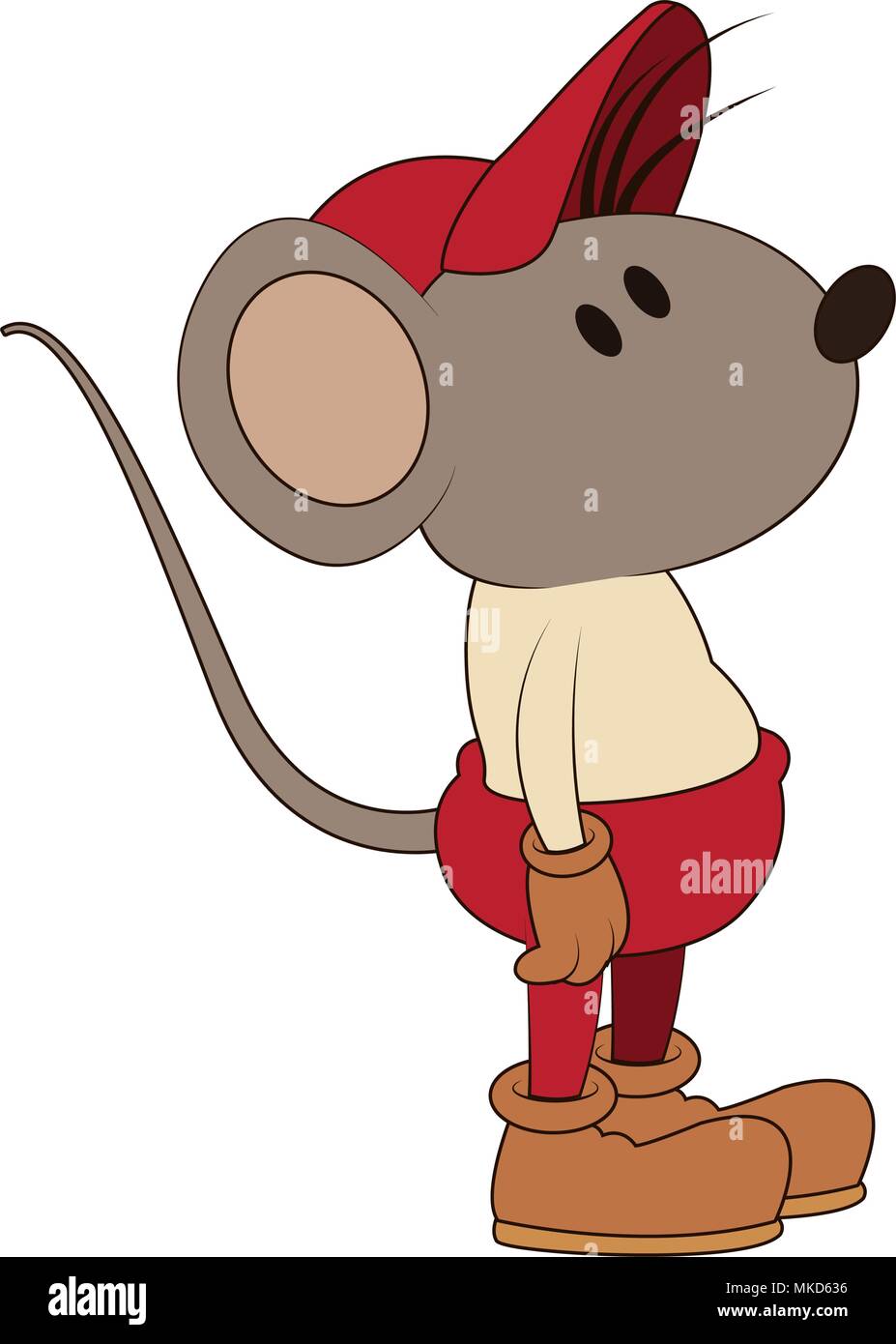 Worker mouse cartoon Stock Vector Image & Art - Alamy