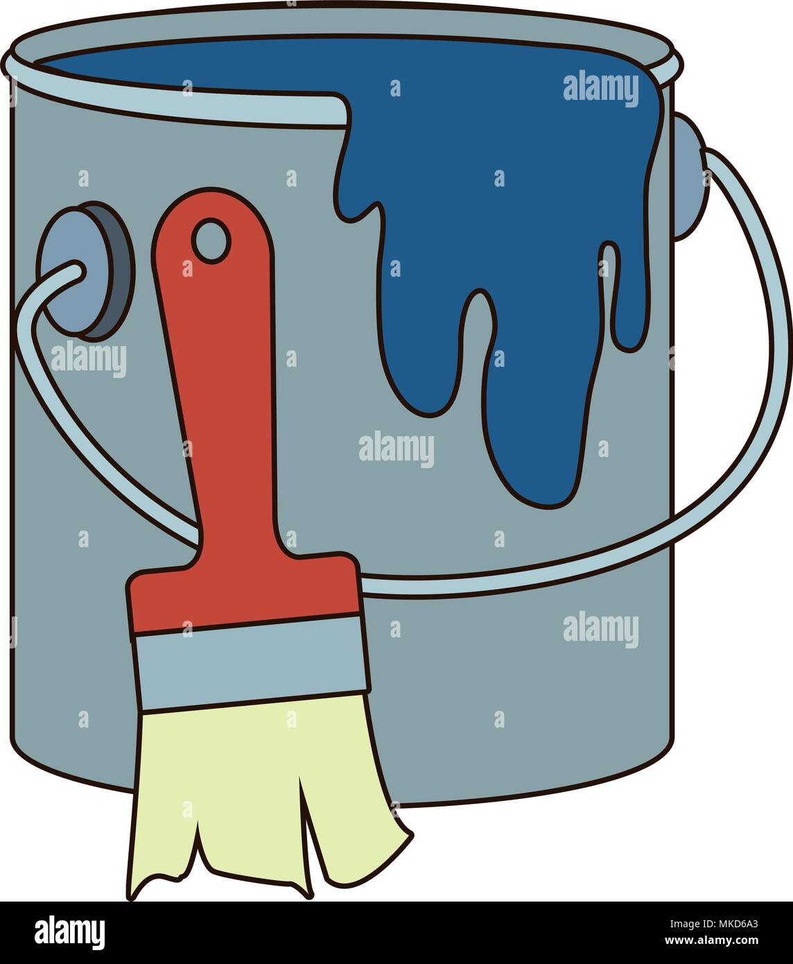 Construction paint bucket Stock Vector Image & Art - Alamy