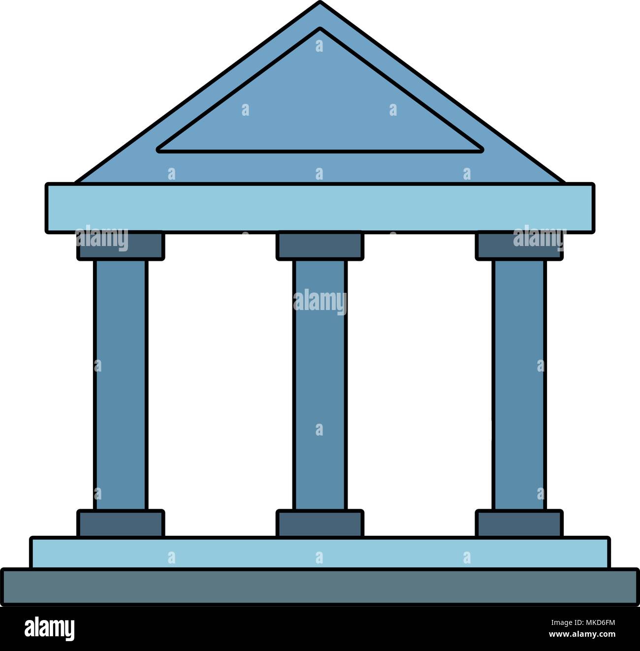 Bank building symbol Stock Vector Image & Art - Alamy