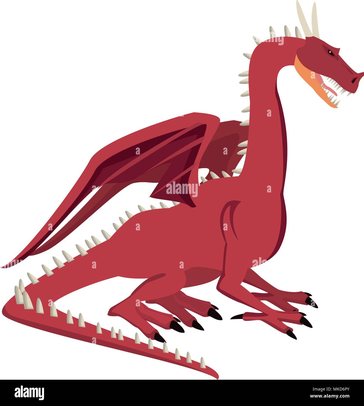 Flying dragon fantastic creature Stock Vector Image & Art - Alamy