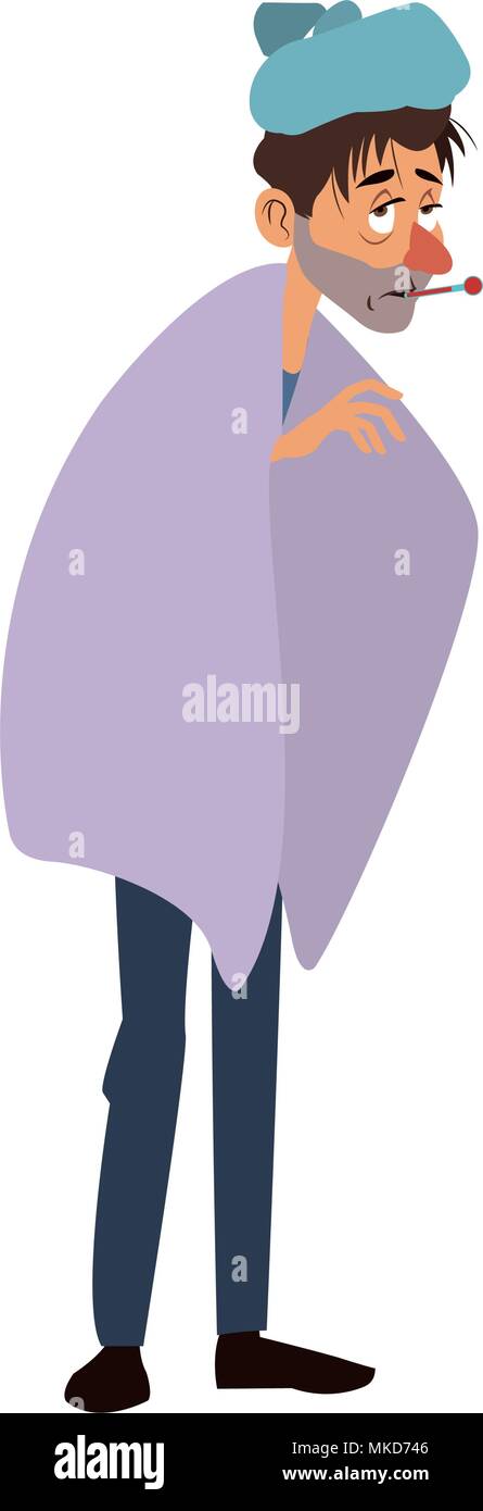 Sick man cartoon Stock Vector Image & Art - Alamy