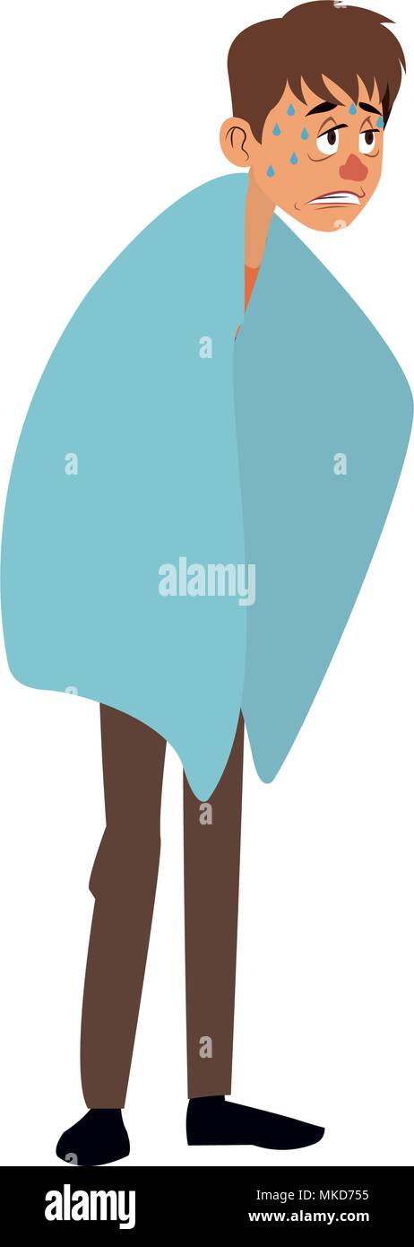 Sick man cartoon Stock Vector Image & Art - Alamy