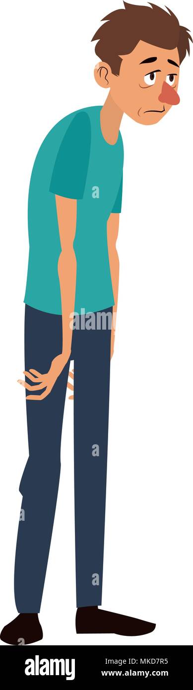Sick man cartoon Stock Vector Image & Art - Alamy