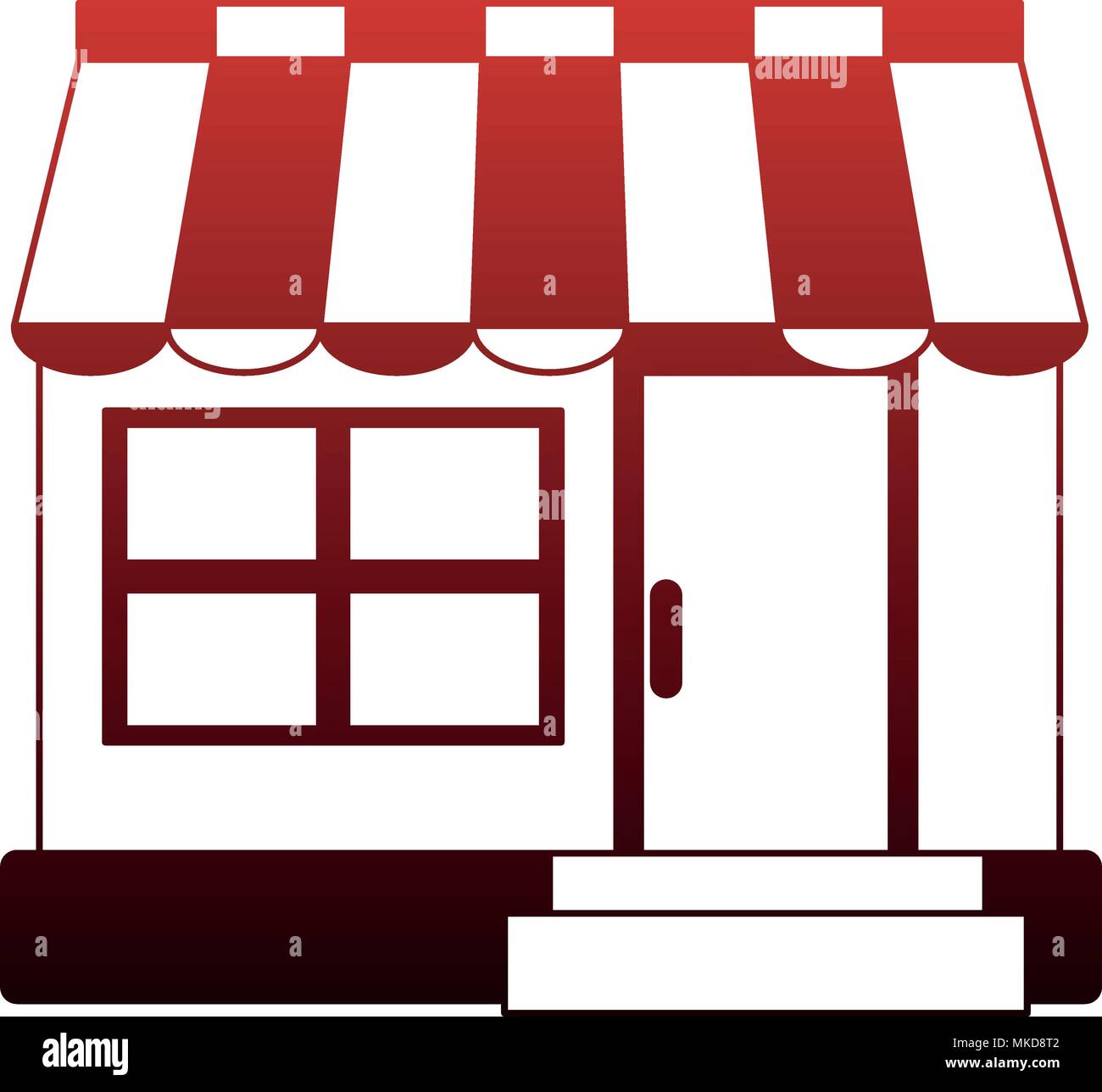 Shop store symbol on red lines Stock Vector Image & Art - Alamy