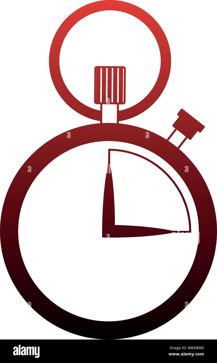 Chronometer time symbol on red lines Stock Vector Image & Art - Alamy