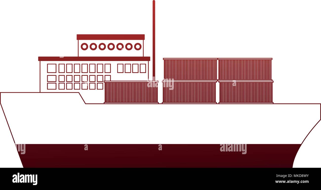 Sea freight containers on Stock Vector Images - Alamy