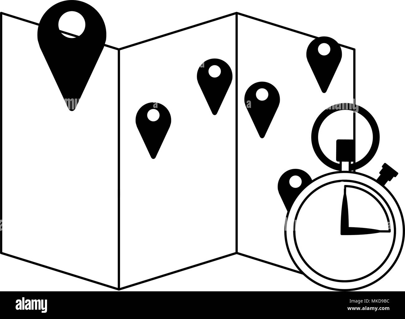 Route distribution Black and White Stock Photos & Images - Alamy