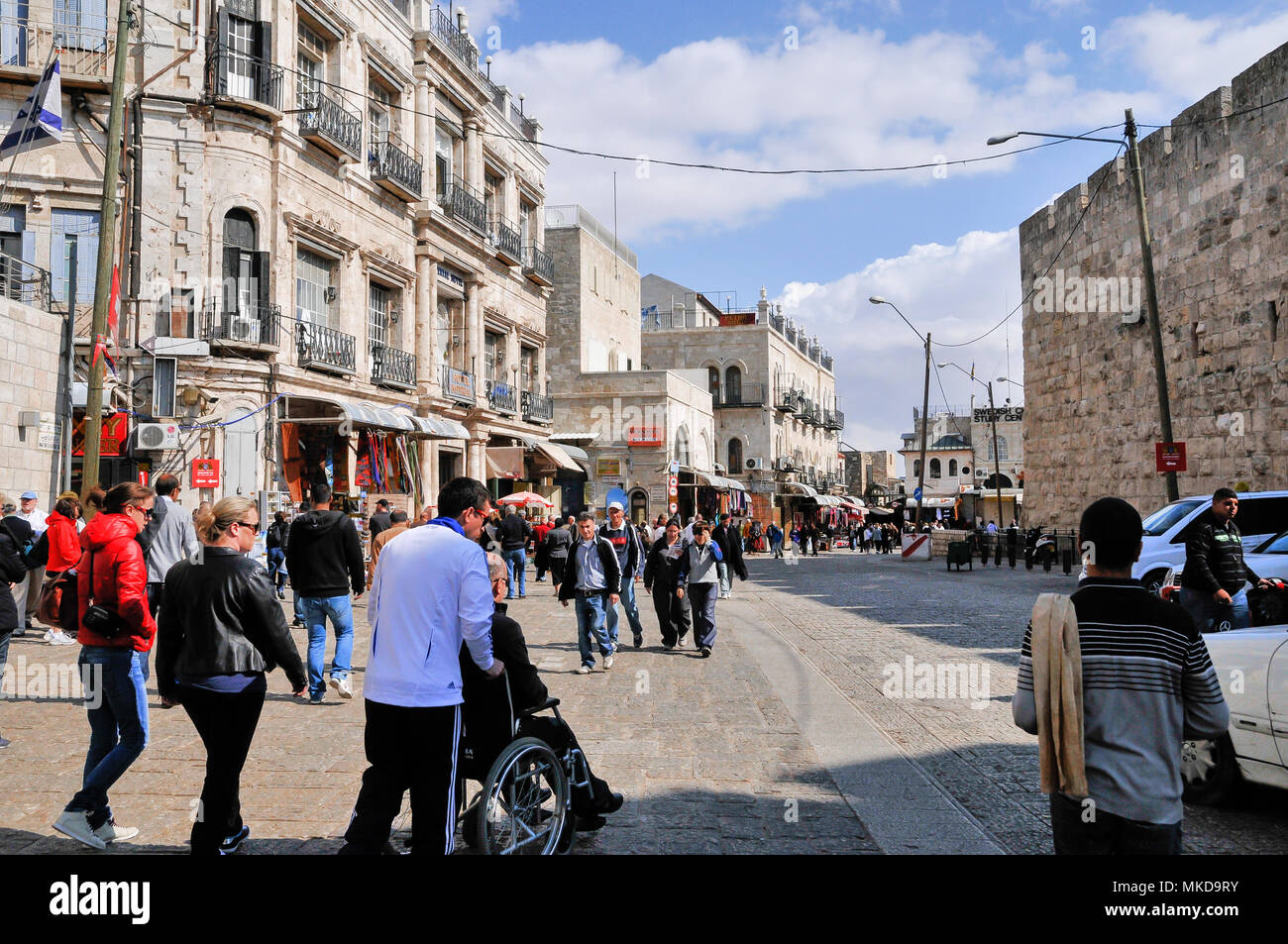 Old Jerusalem street scene, Israel, Asia Stock Photo - Alamy