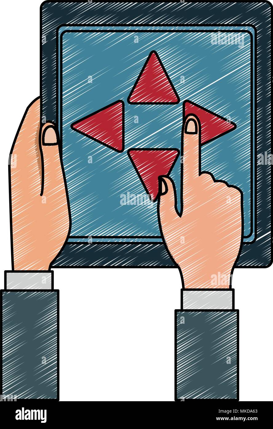 Drone control from tablet scribble Stock Vector Image & Art - Alamy