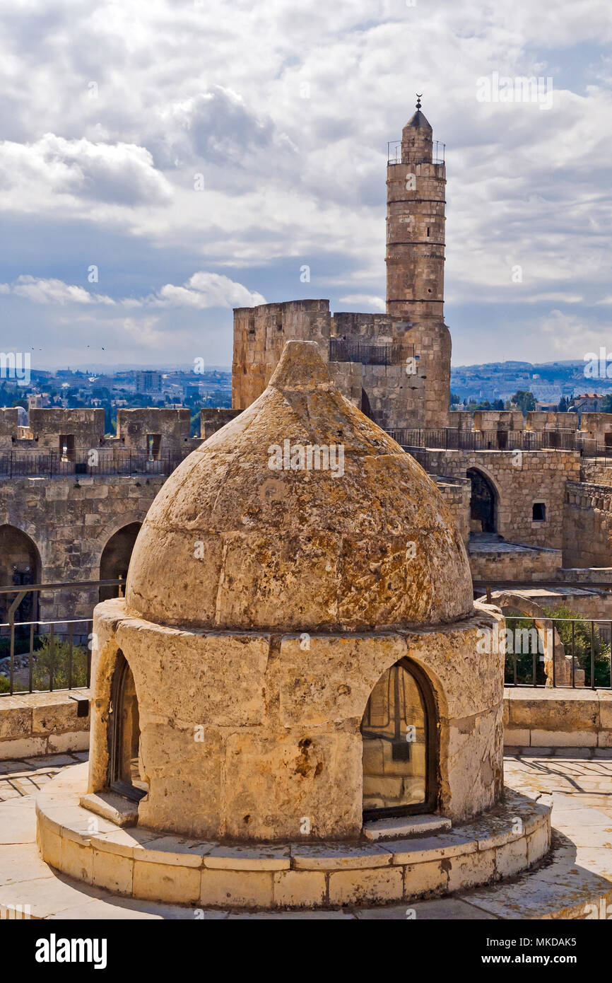 Part of David Tower museum, Old CityJerusalem, Israel Stock Photo - Alamy