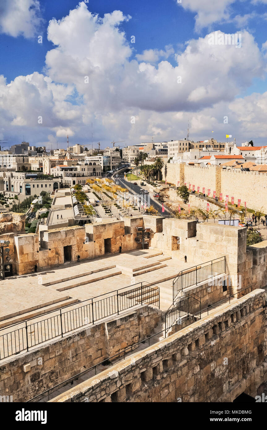 View from old city of jerusalem hi-res stock photography and images - Alamy