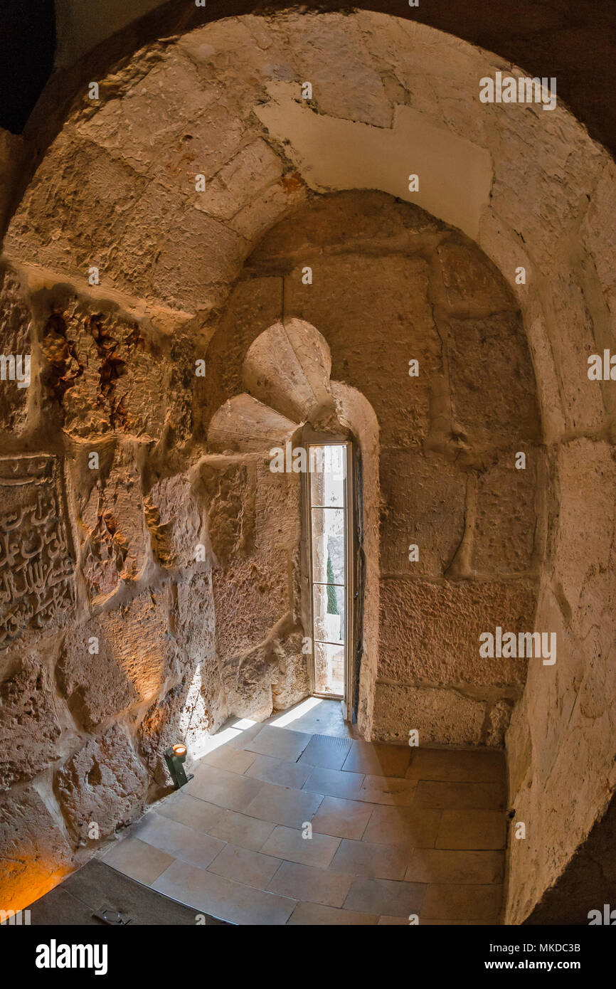 Inside Citadel of King David museum, Jerusalem, Israel, Asia Stock ...