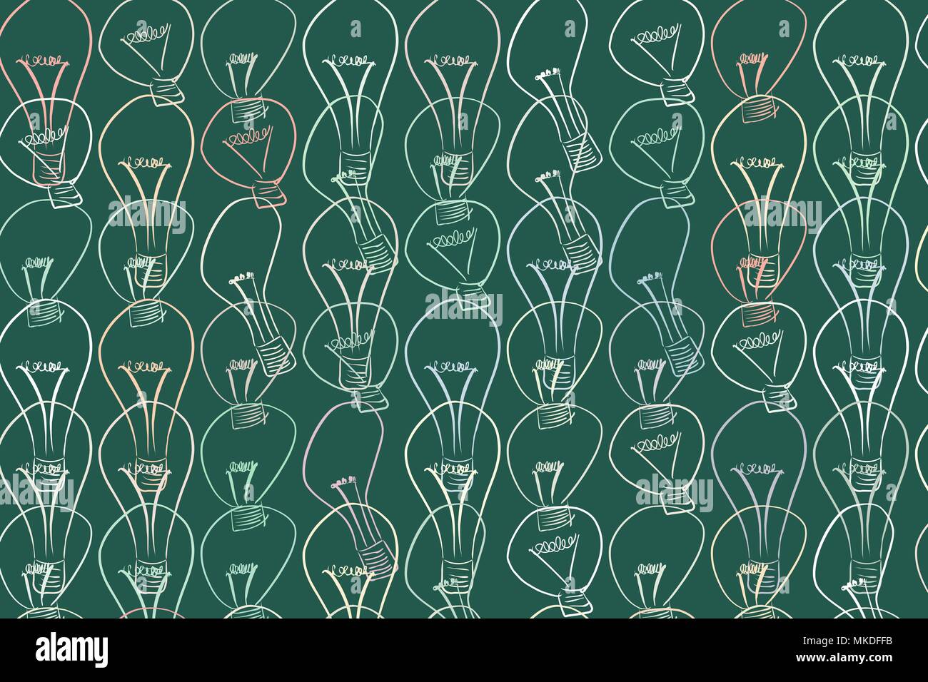 Illustrations of light bulbs. Good for web page, wallpaper, graphic ...