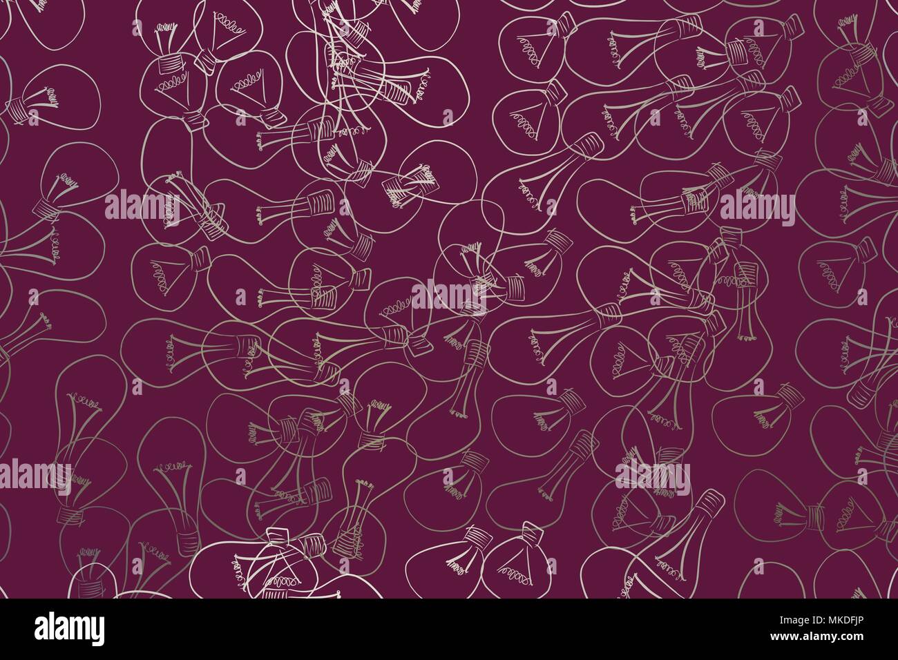 Abstract light bulbs illustrations background pattern. Idea conceptual ...