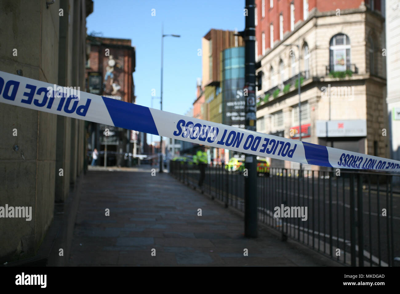 Merseyside police tape hi-res stock photography and images - Alamy