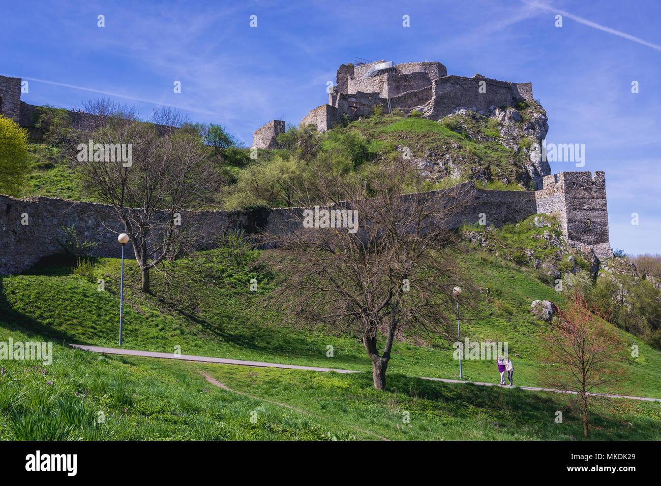 Castle in Devin, borough of Bratislava, one of the oldest castles in ...