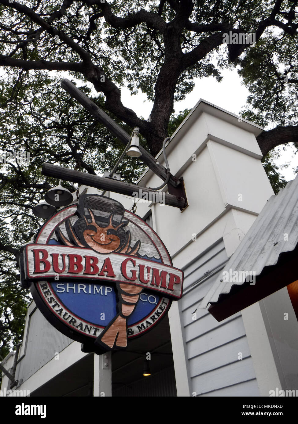 Bubba Gump restaurant sign Stock Photo - Alamy