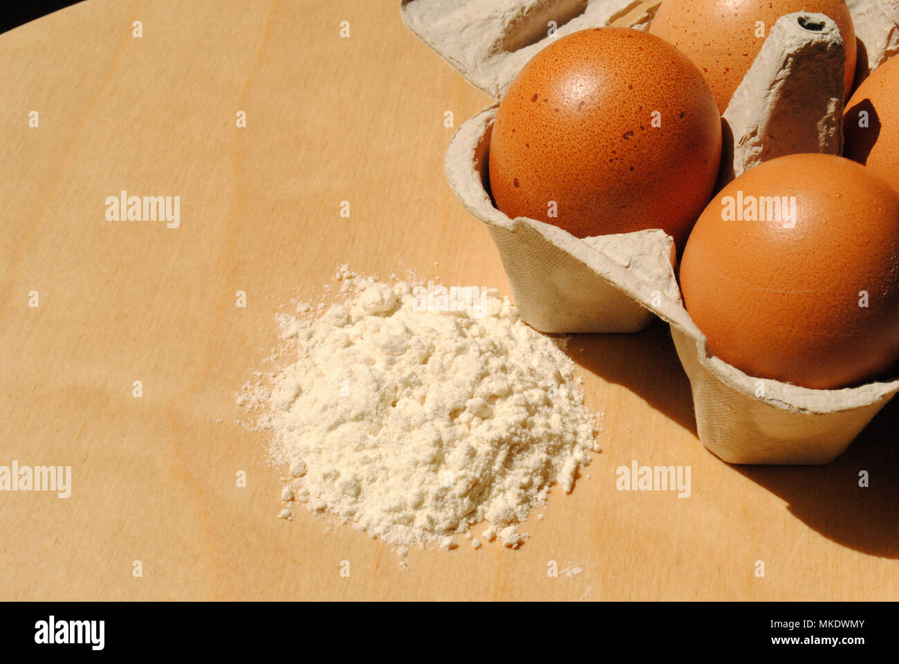 A close-up of baking ingredients and equipment Stock Photo - Alamy