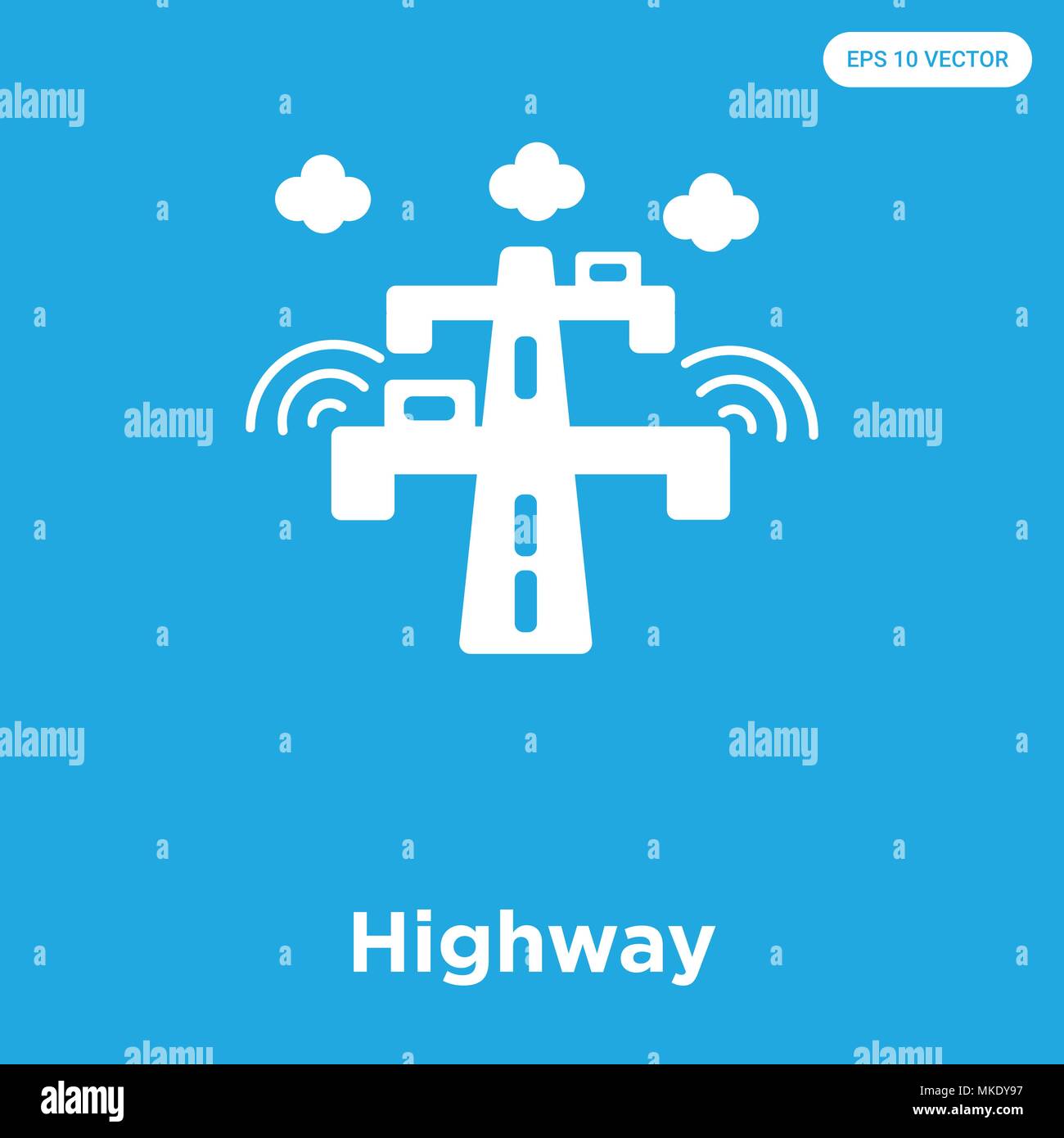 Car traffic on highway interstate Stock Vector Images - Alamy