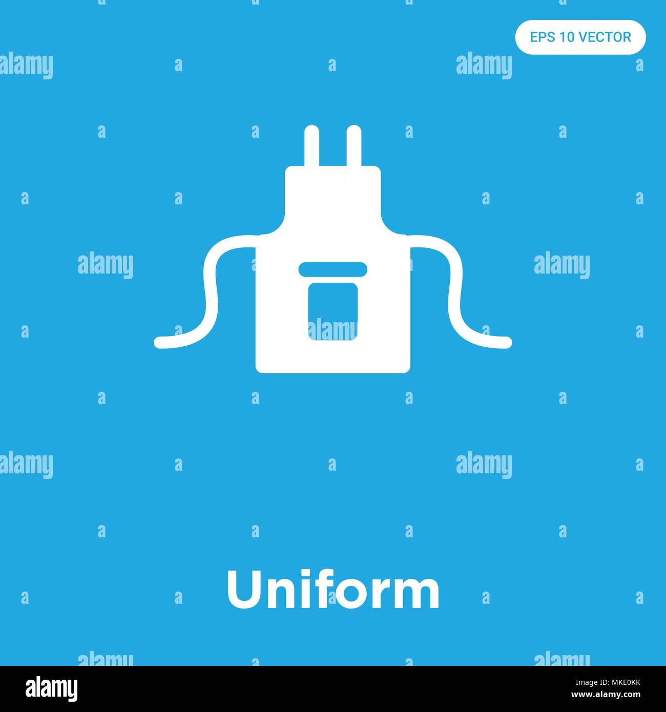 School uniform isolated clothing blue Stock Vector Images - Alamy