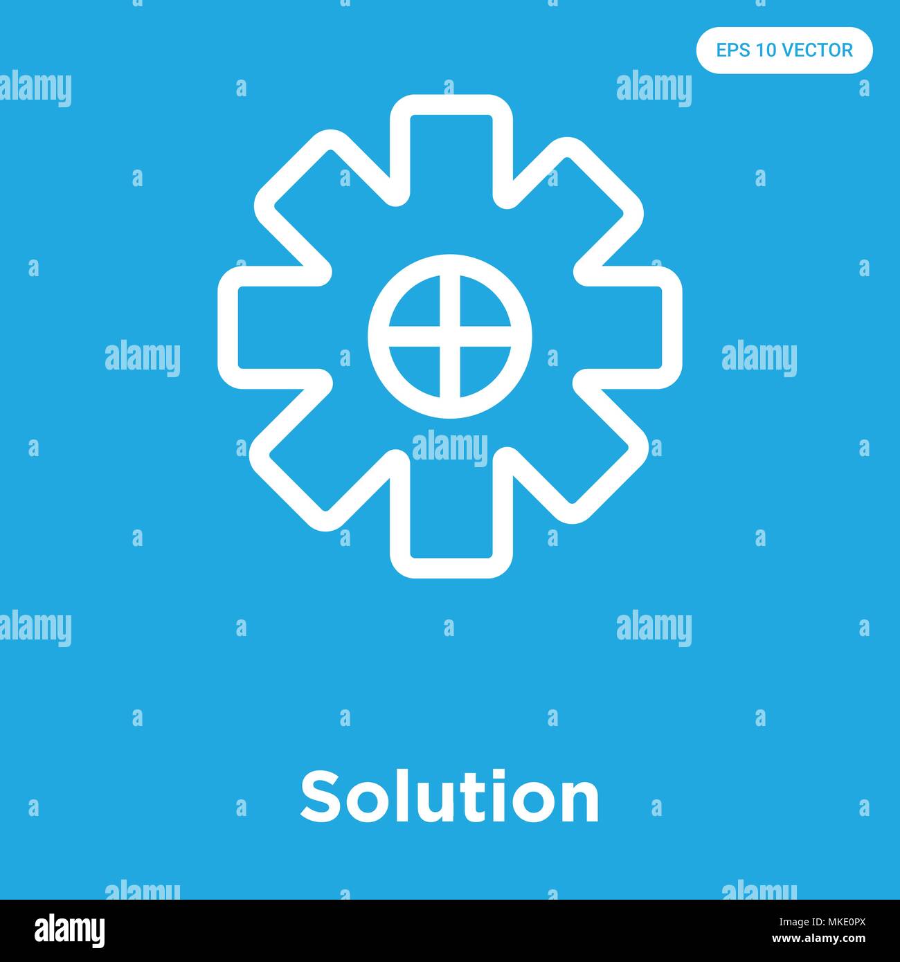 Solutions sign web icon Stock Vector Images - Alamy