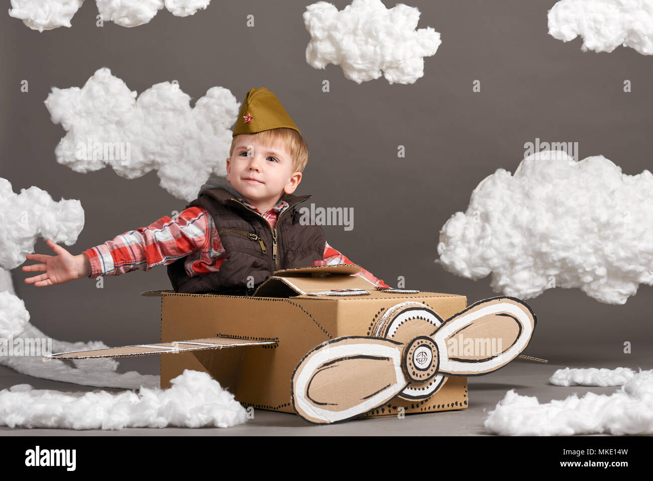 Boy box pilot hi-res stock photography and images - Alamy