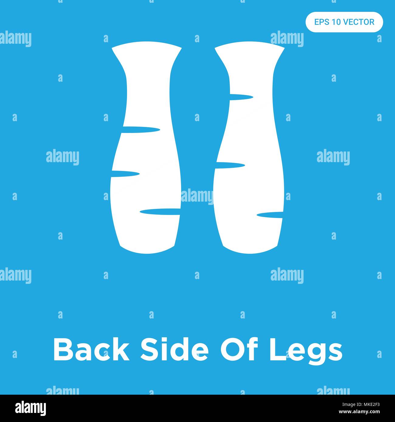 Back side of legs icon vector vectors hi-res stock photography and ...
