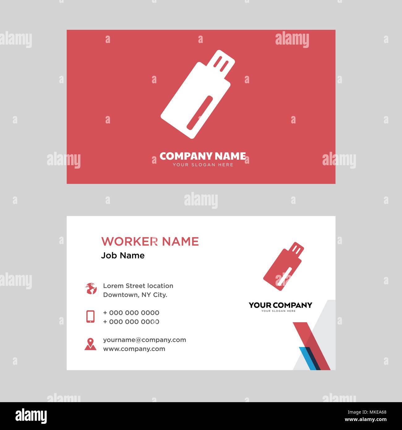 Memory card business design template, Visiting for your company, Modern ...